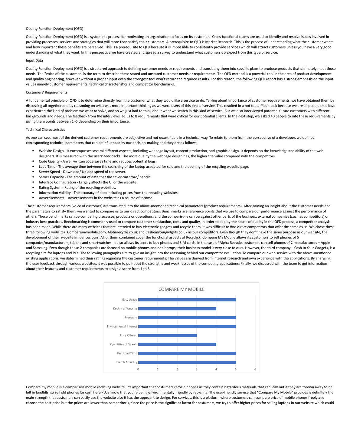 How to report QFD (with HOQ) - Quality Function Deployment (QFD ...