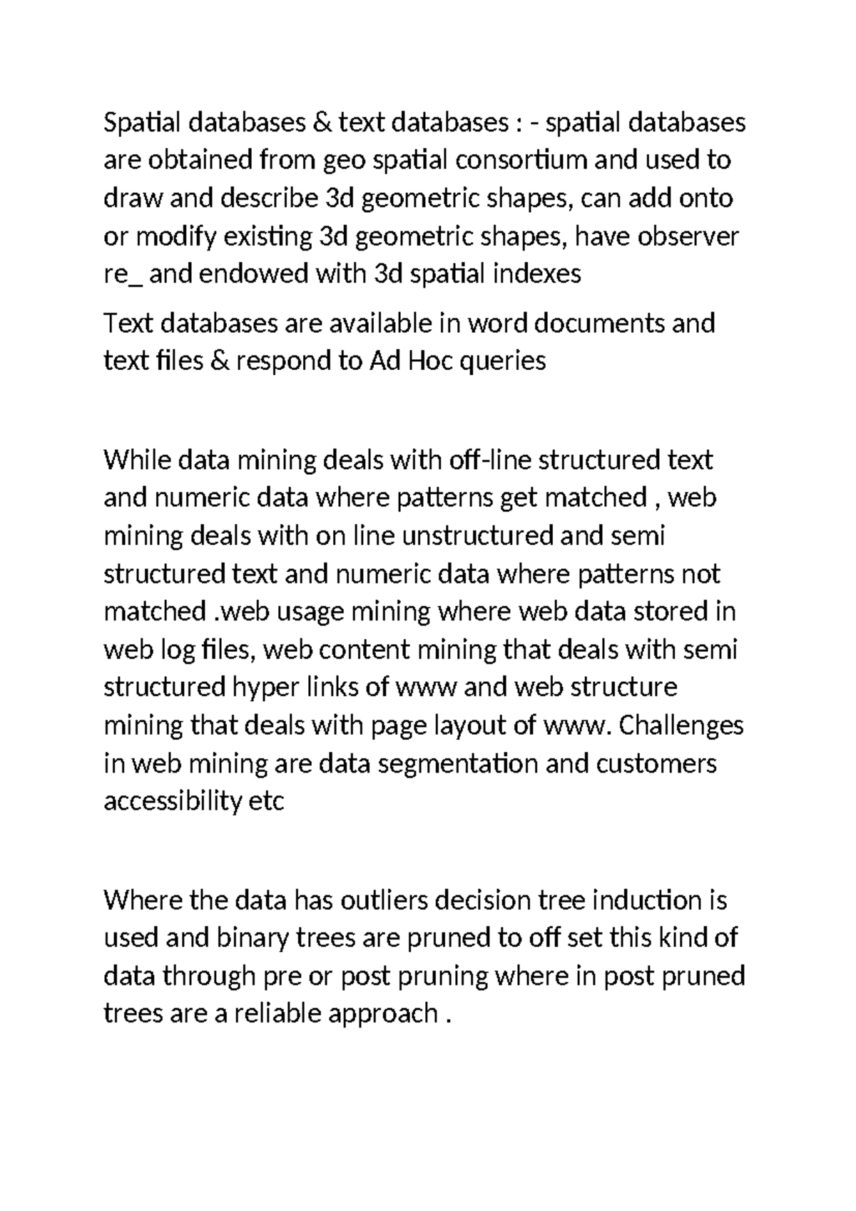 New Microsoft Word Document (16) - Spatial databases & text databases ...
