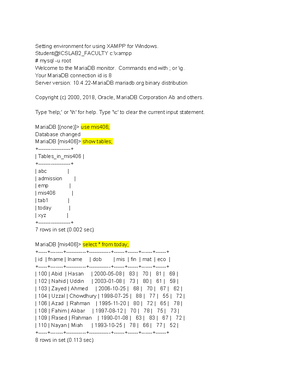 Assignment Template DBA EWU - Front-page: A student can design the ...