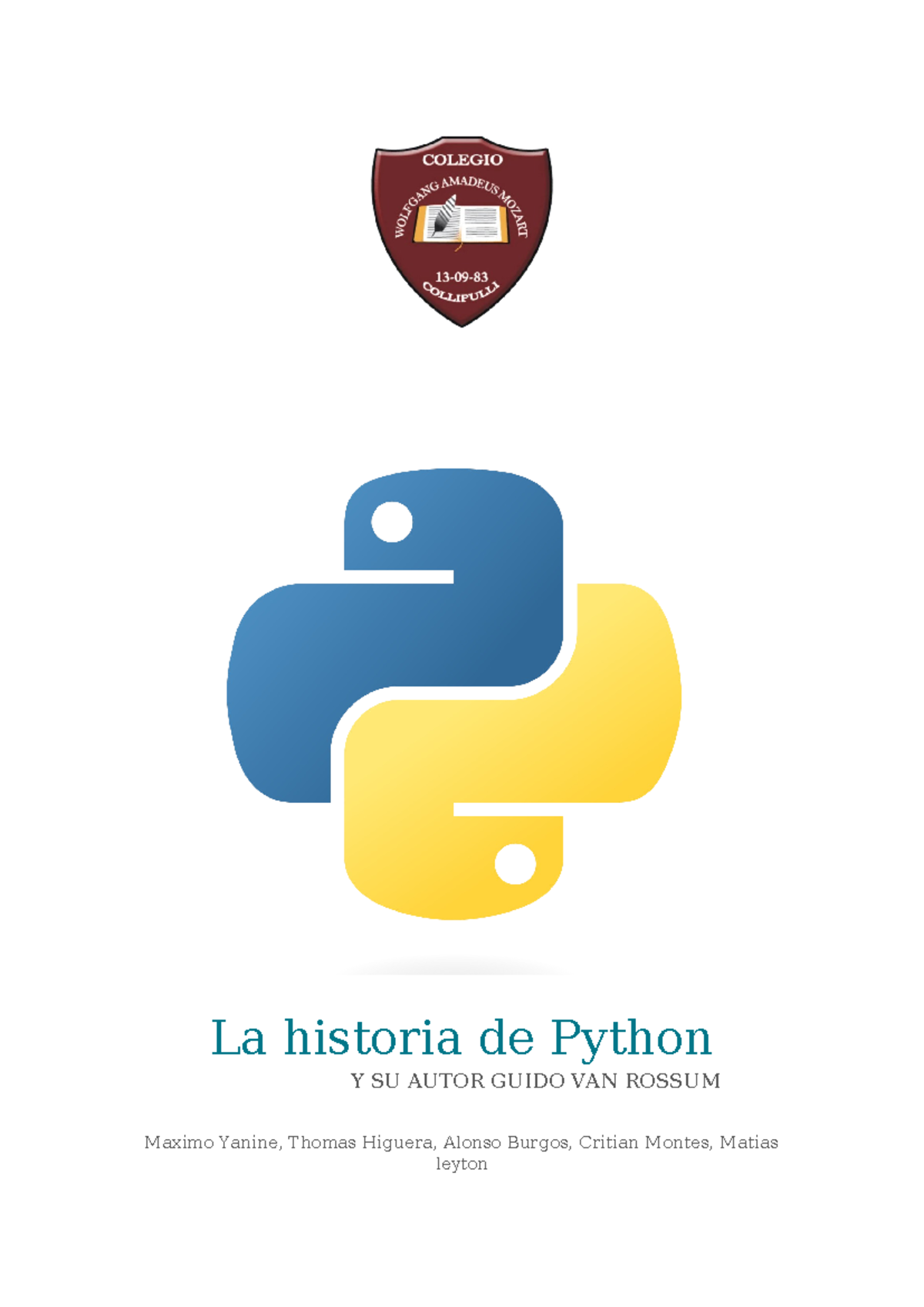 La historia de Python - Superpractica del nano 33 - La historia de ...