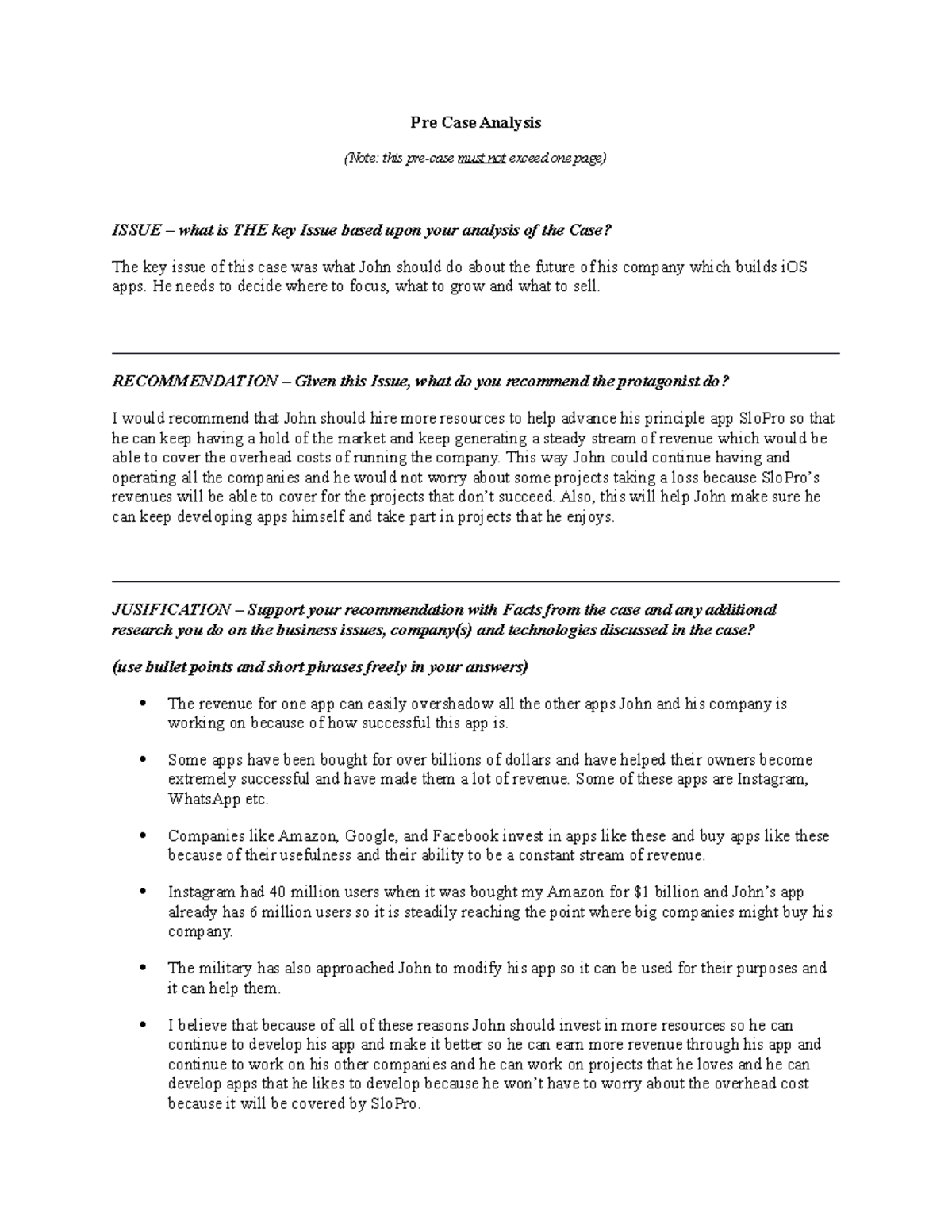 Pre+Case+Analysis+Form7 - Pre Case Analysis (Note: this pre-case must ...
