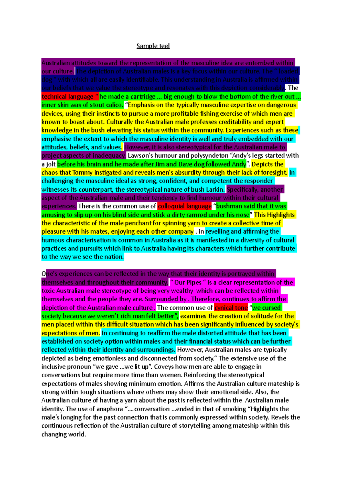 Sample teel - teel - Sample teel Australian attitudes toward the ...