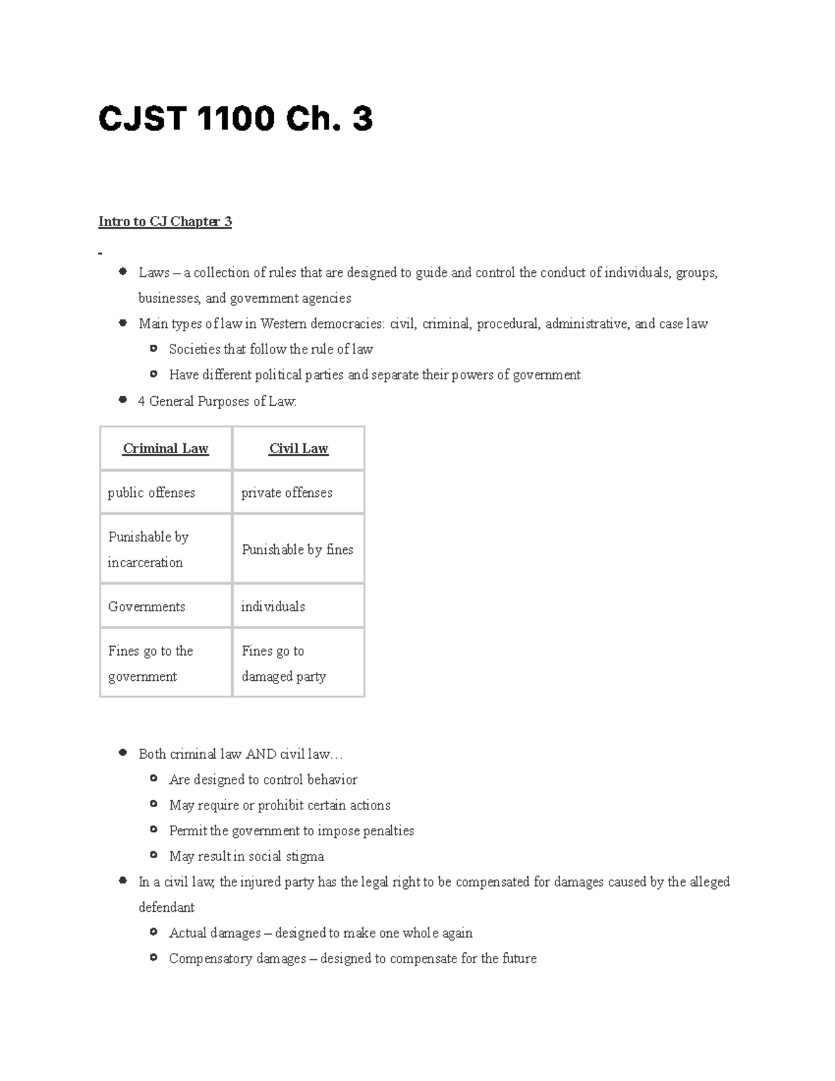 CJST 1100 Ch. 3 - Professor Dan Maxwell's CJST 1100 - CJST 1100 Ch. 3 ...
