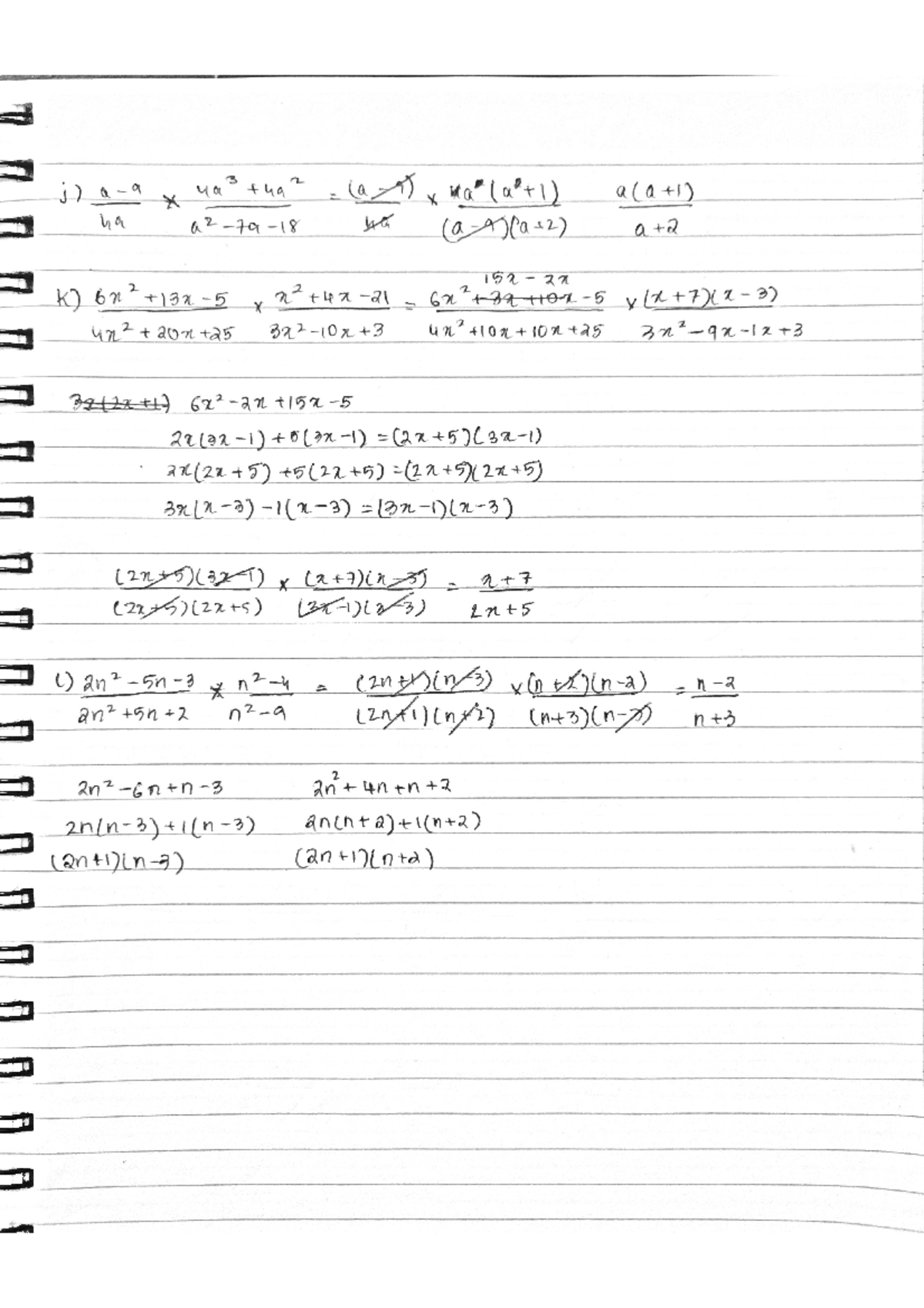 Homework 1 - Simplifying Algebraic Fractions (4 Feb 2024 at 22 12) - Studocu