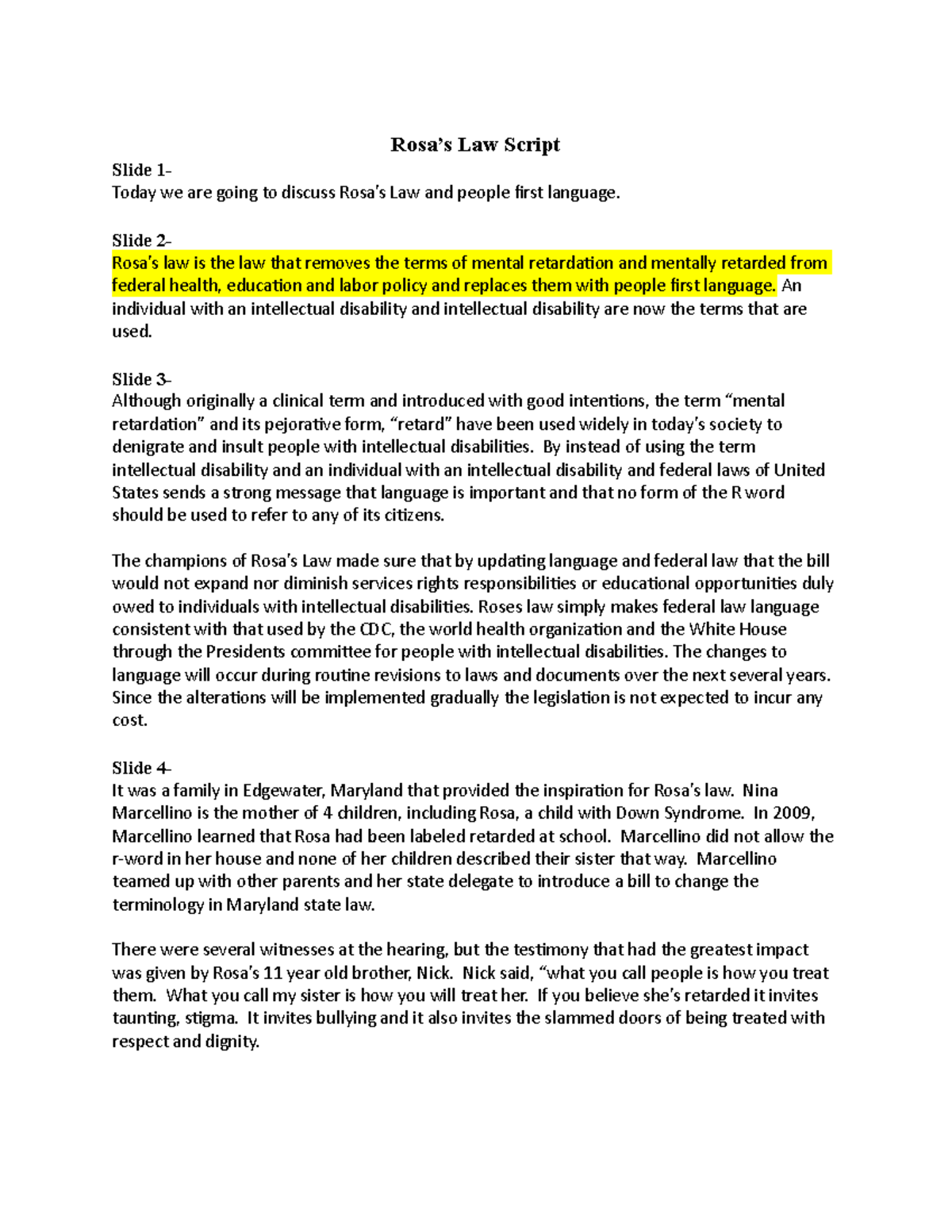 Week 1 -Rosa s Law Script - EDEX 542 - Studocu