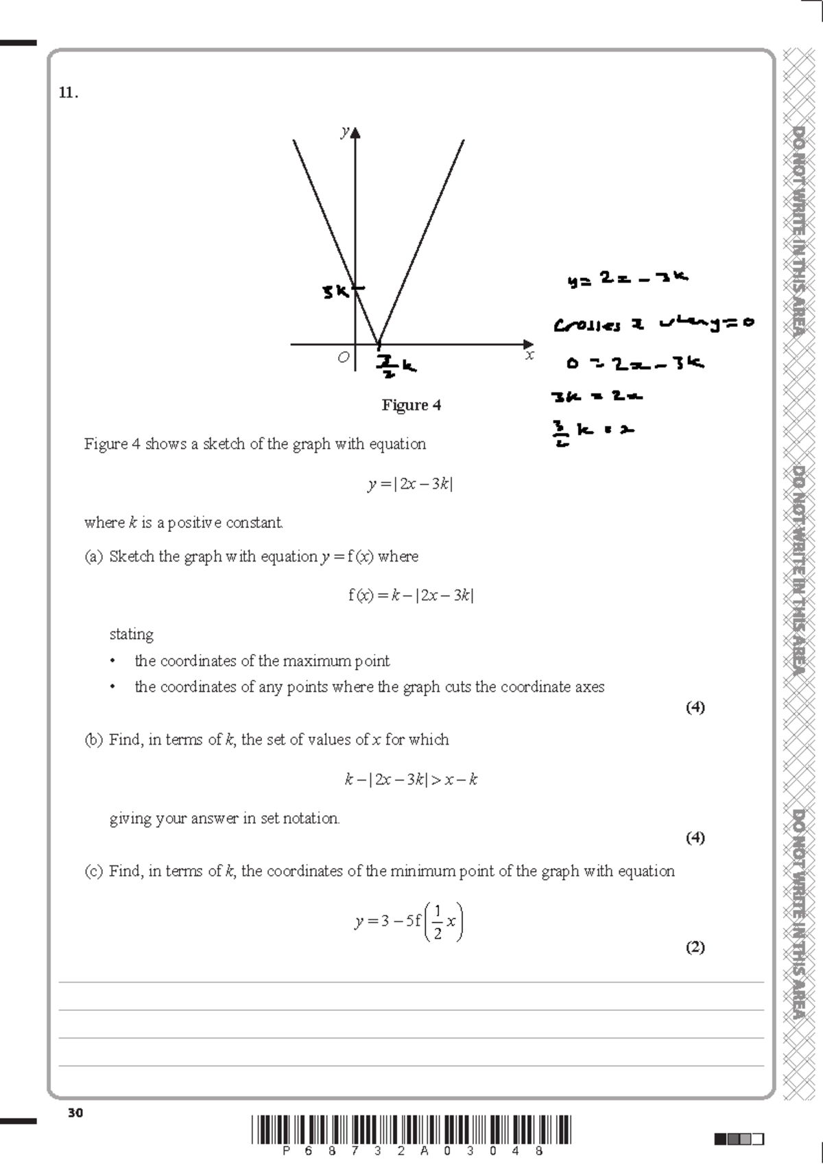 Test for functions - P68732A03048 30 11. y O x Figure 4 Figure 4 shows ...