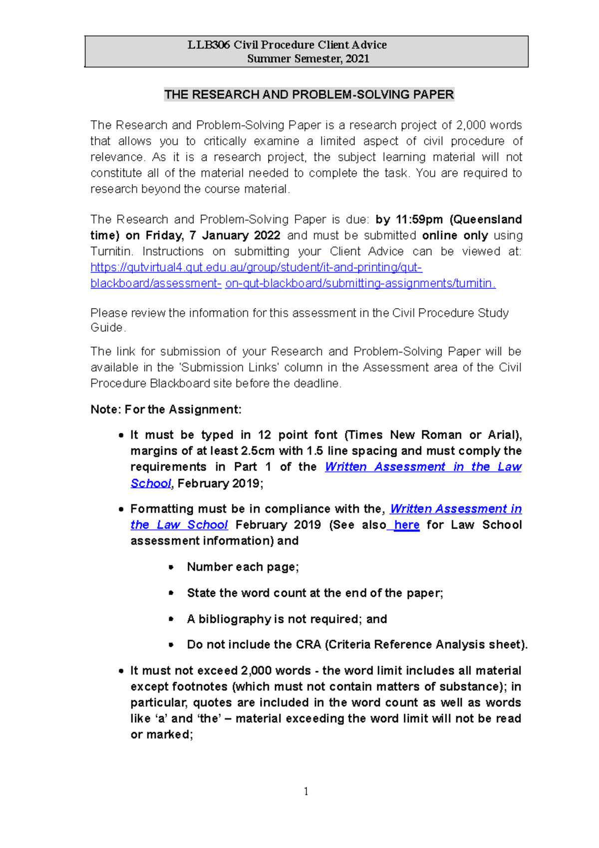 5656039 1888497318 LLB306Researchand Problem Solvin - THE RESEARCH AND ...