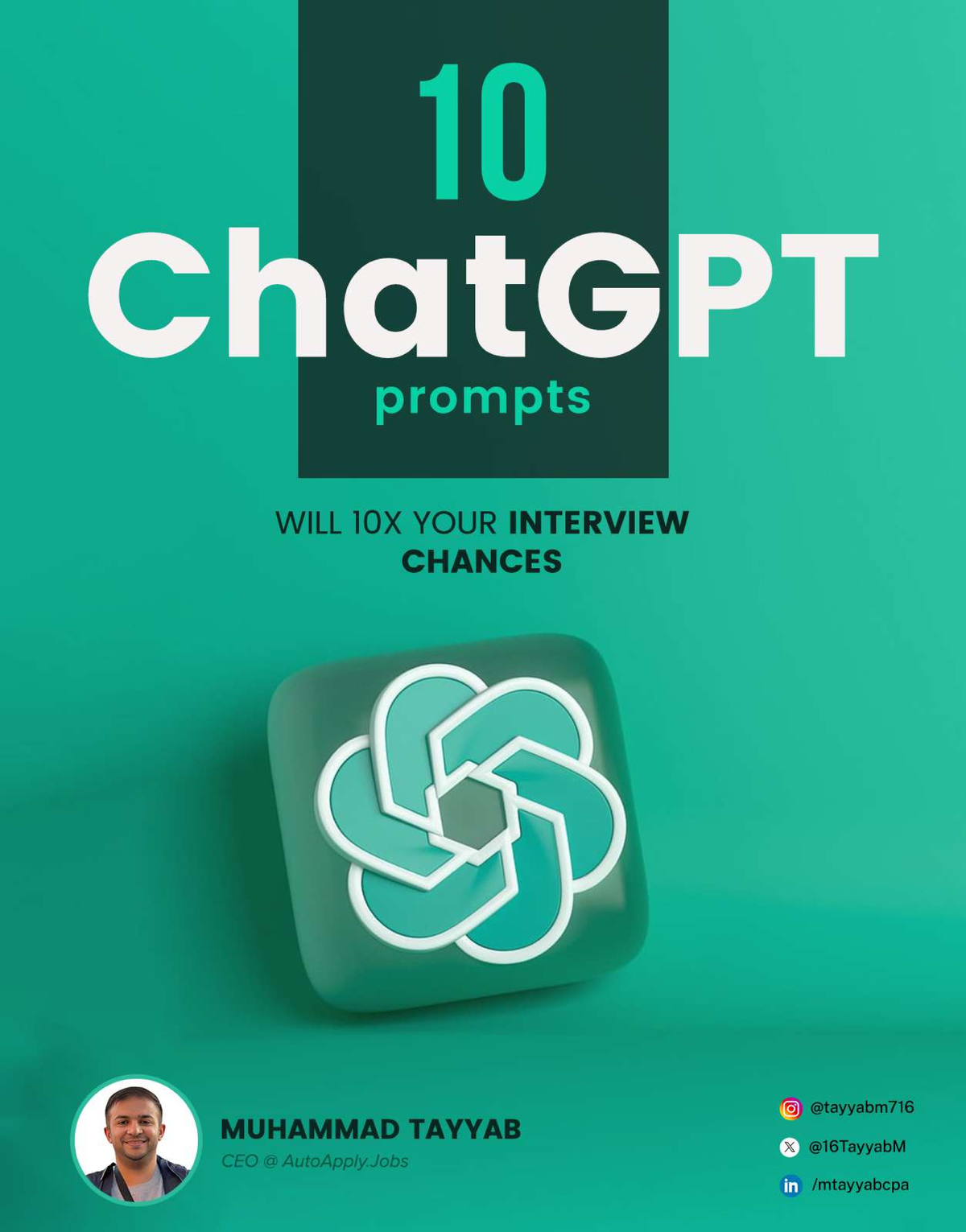 Chat GPT Prompts for job search 1716642818 - 10 ChatGPT prompts WILL ...