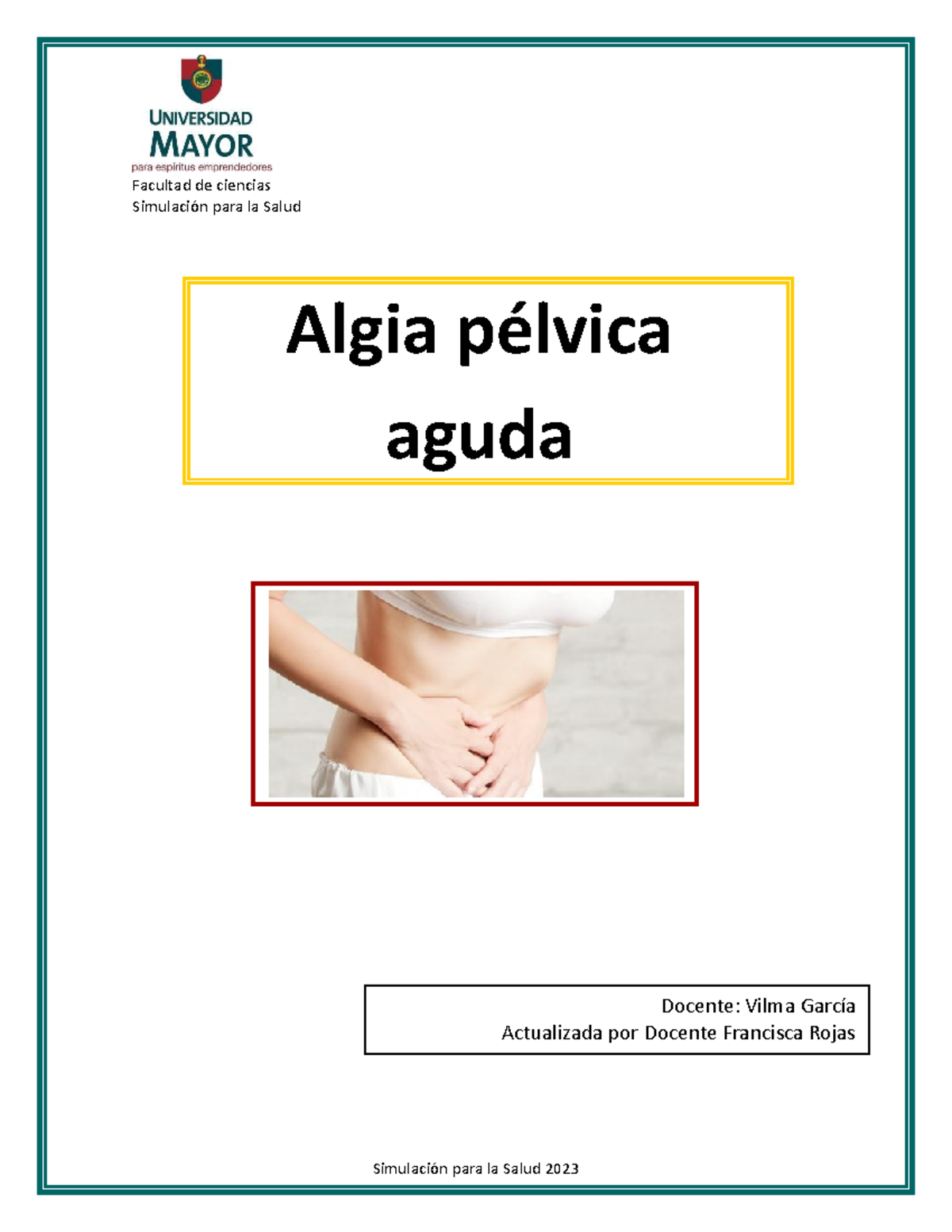 4.- Guía Estudiante Algia pélvica en Urgencia - Algia pélvica aguda ...