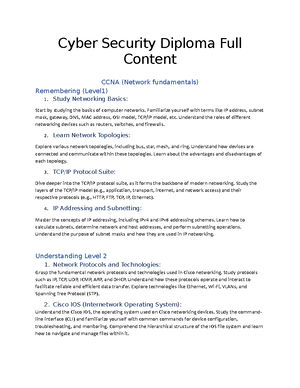 Cyber Security Diploma Content - Cyber Security Diploma Full Content ...