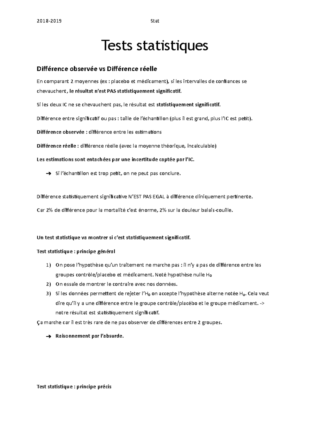 N) statistiques principes - Warning: TT: undefined function: 32 Te s t s s t a t i s t i q u e s ...