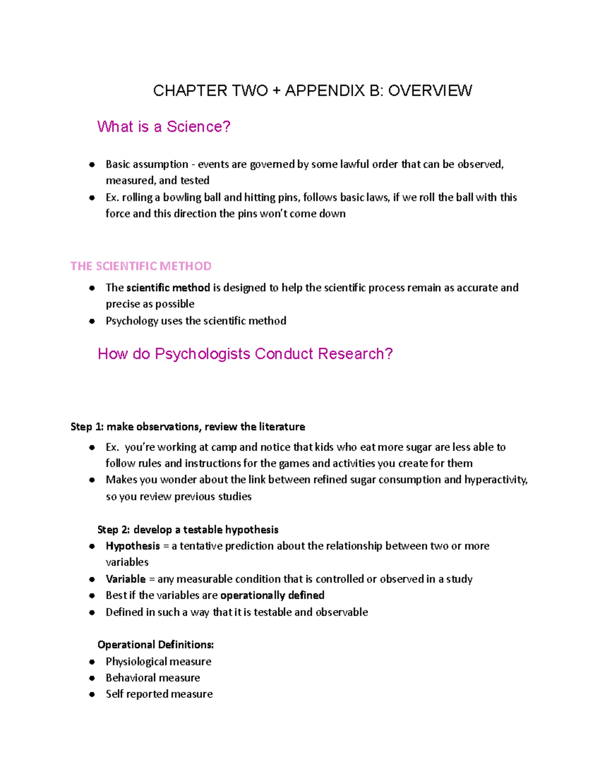 Chapter 2 PS101 part 1 - CHAPTER TWO + APPENDIX B: OVERVIEW What is a ...