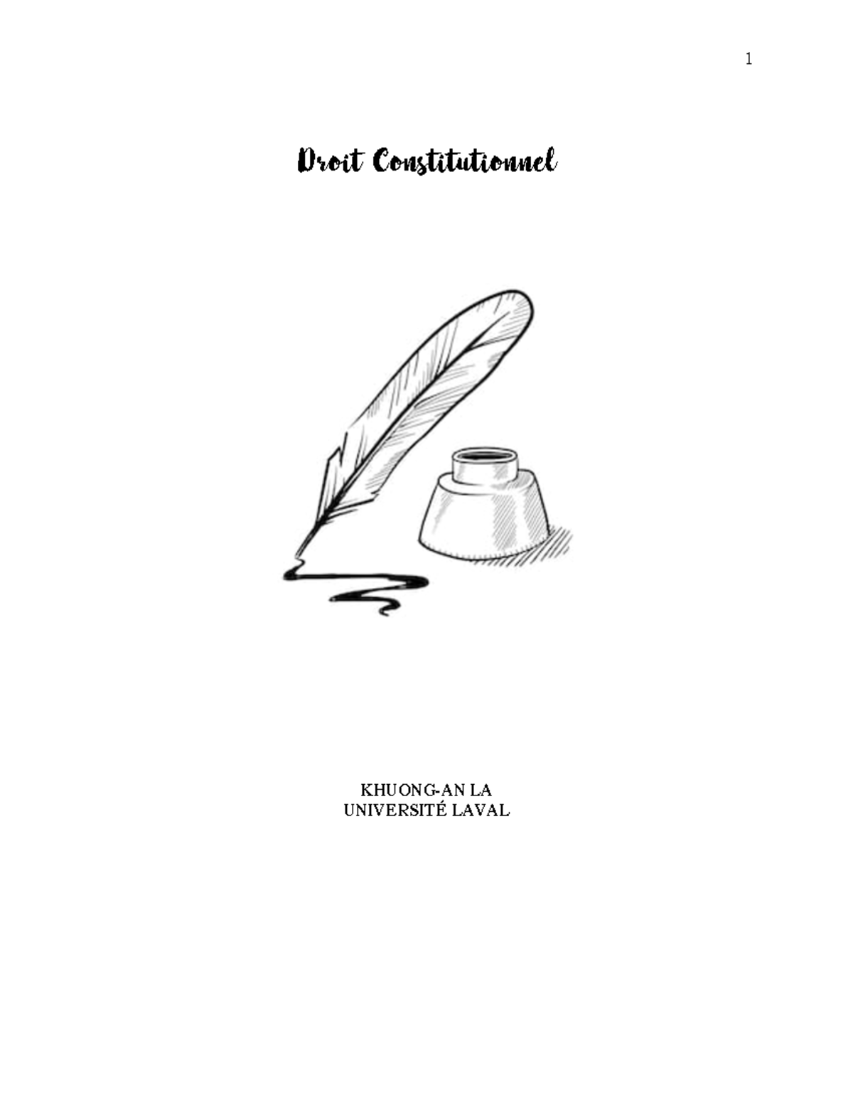 Note de cour Droit constitutionnel - Warning: TT: undefined function: 32 Droit Constitutionnel ...