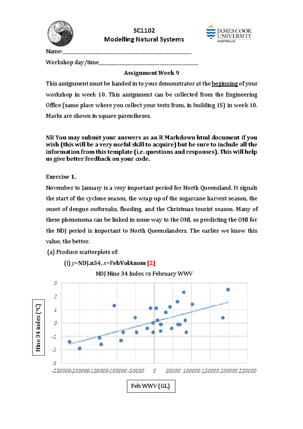 SC1102 assignment week 9 - SC Modelling Natural Systems - Studocu
