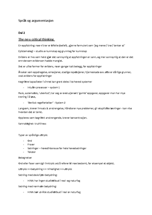 [Solved] Hvordan bygge opp en argumentasjonsanalyse - Examen ...