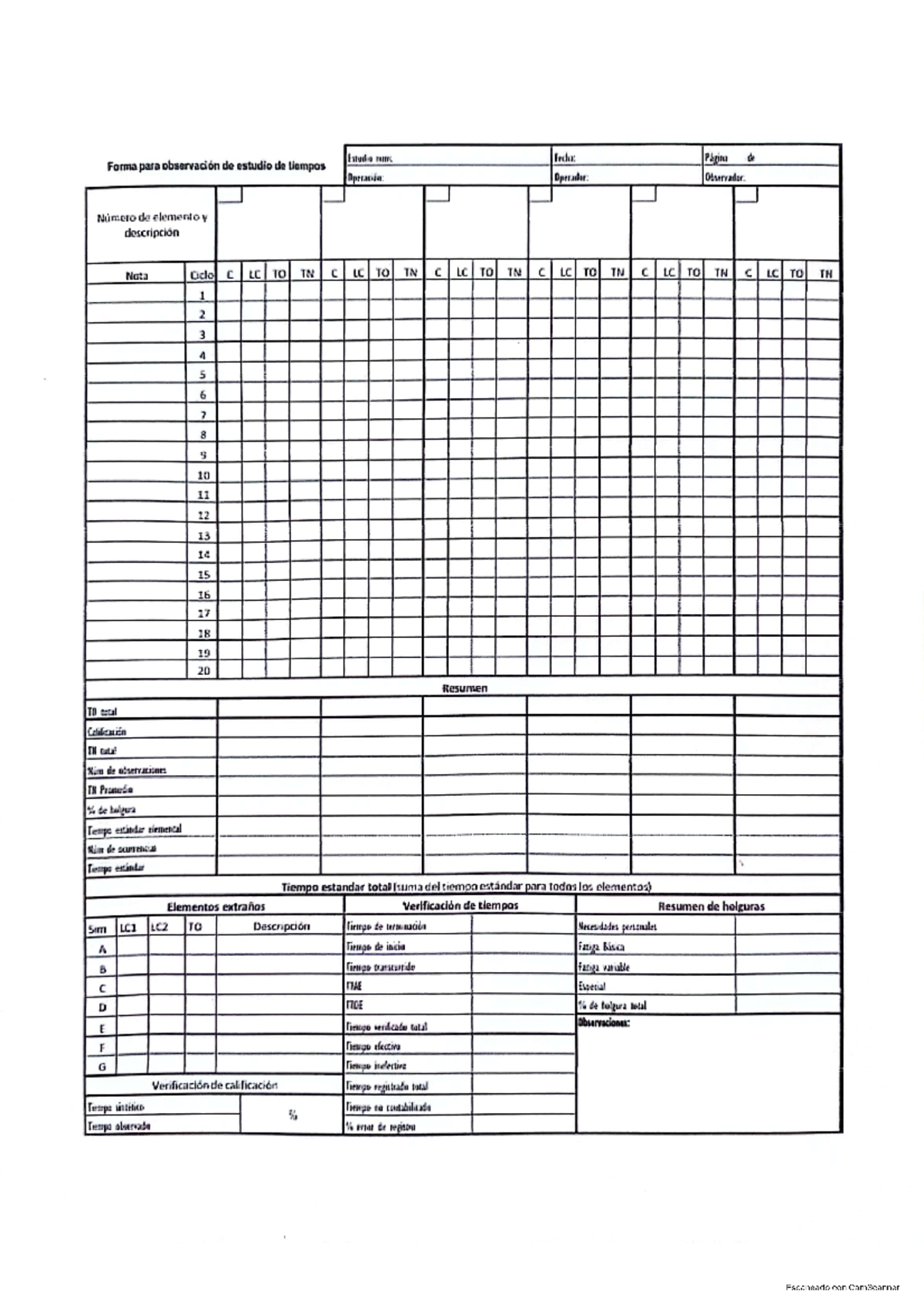 Formato de estudio de tiempos - Estude NIKE Fedu: Págita de Forma para ...