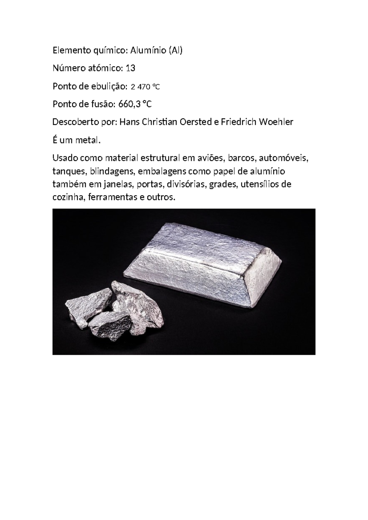 Elemento químico - trabalho - Físico química - Elemento químico ...