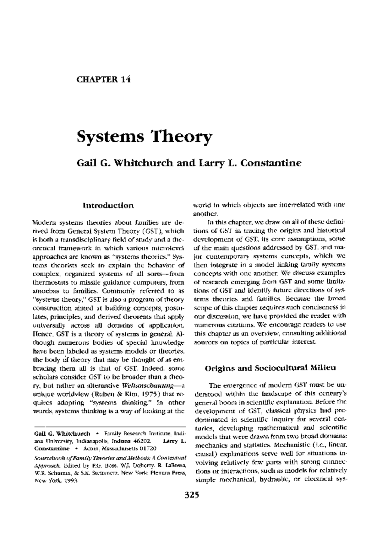 understanding Systems-theory, tyghjtyyuhihjiuyuh - ####### CHAPTER 14 ...