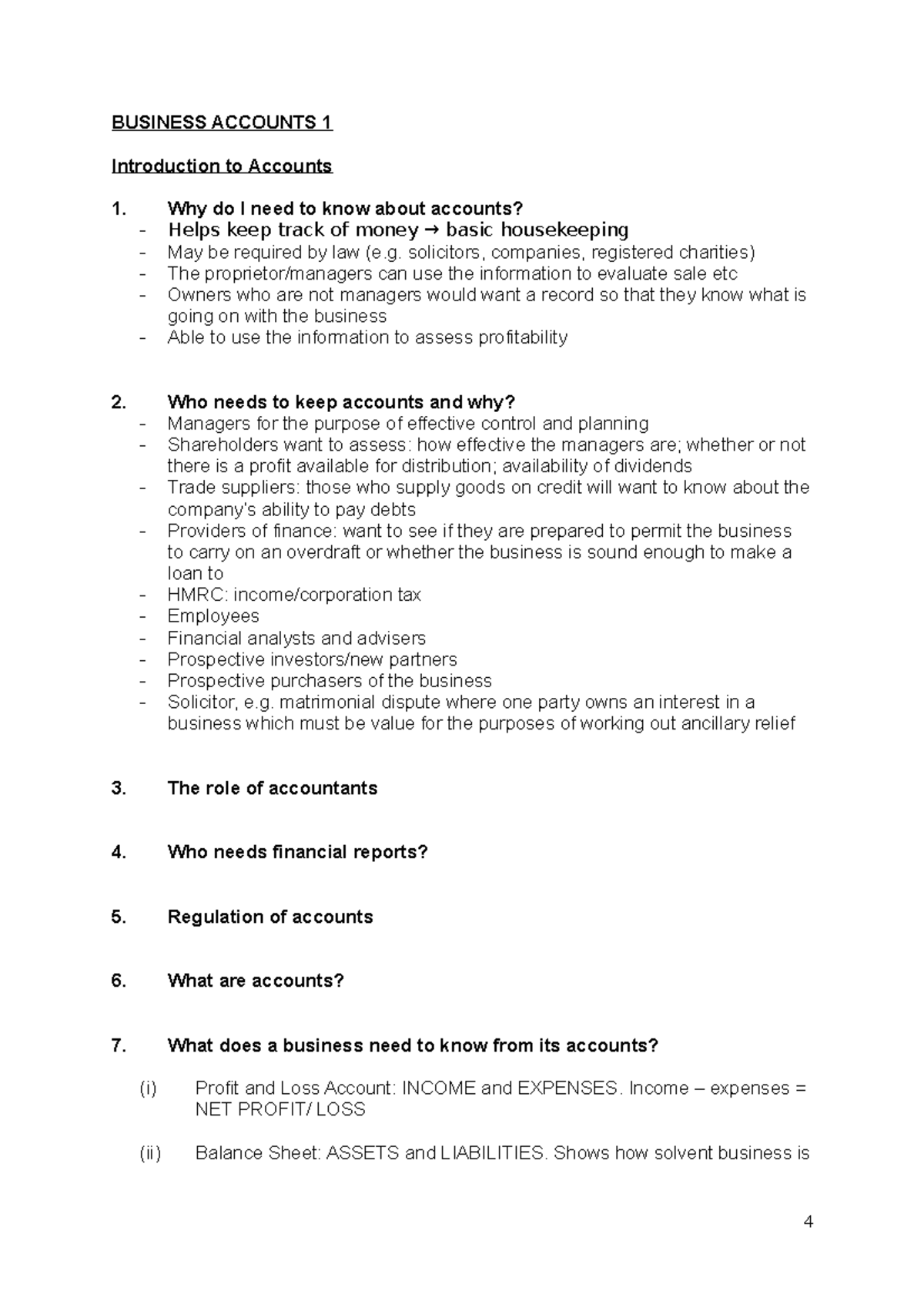 Introduction to Business Accounts - BUSINESS ACCOUNTS 1 Introduction to ...