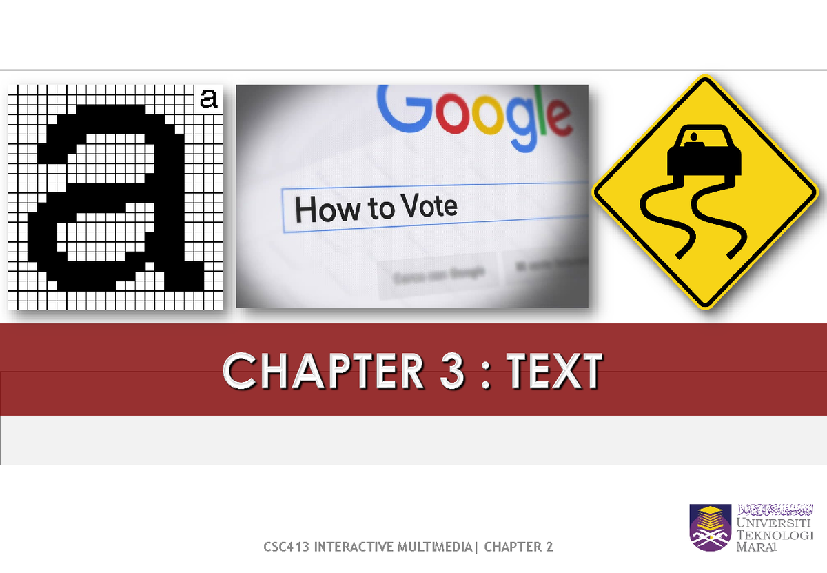 CHAPTER 2 YEAR 2020 - 1 I M P O R T A N C E OF TEXT IN A MULTIMEDIA ...