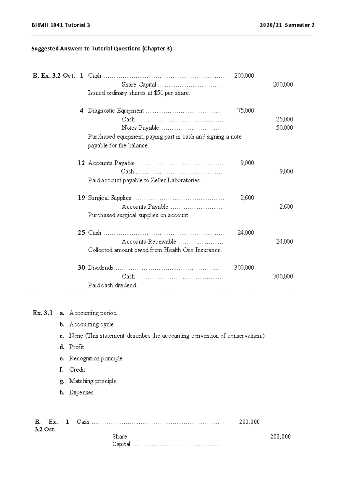 Tutorial 3 ans - - Studocu