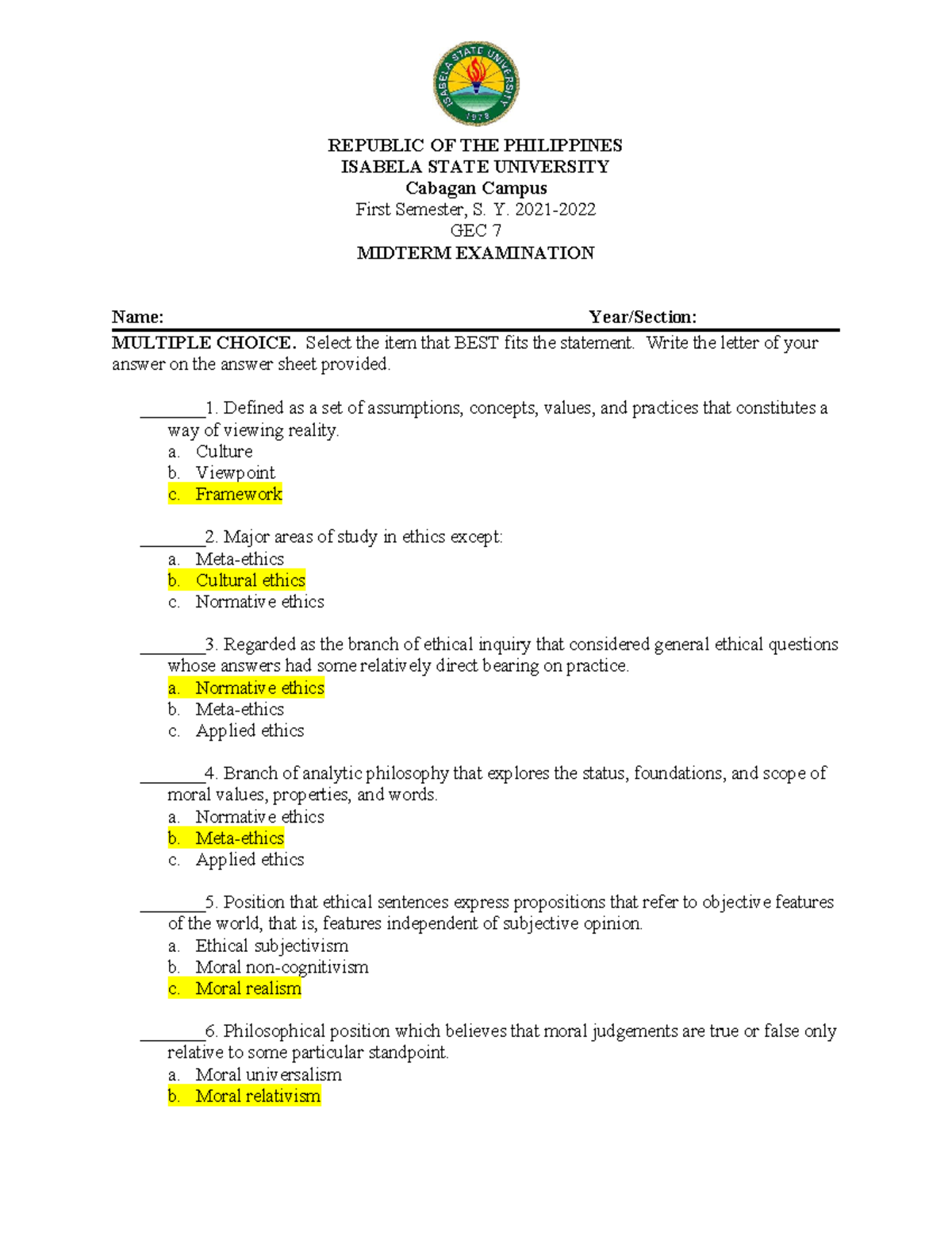 TECHNOLOGY INNOVATION - REPUBLIC OF THE PHILIPPINES ISABELA STATE UNIVERSITY Cabagan Campus ...