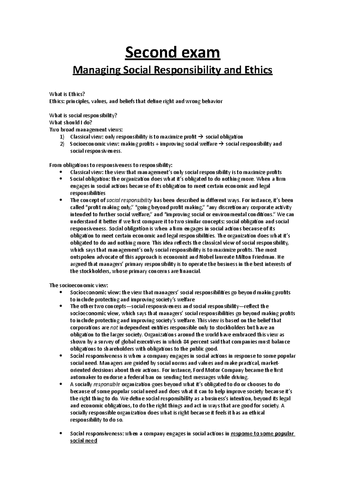 Management Second exam resumen final - Second exam Managing Social ...
