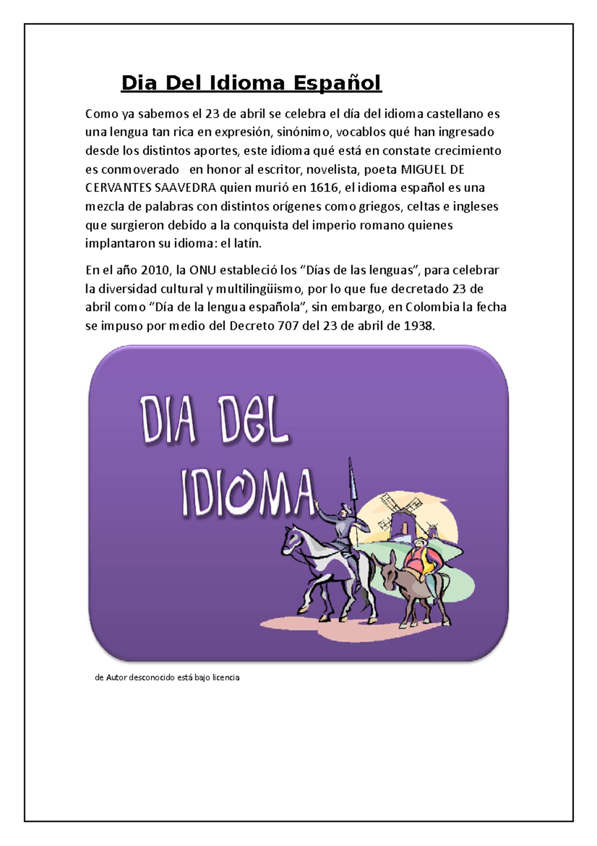 Dia Del Idioma Español - okjpiyhoiuohygiu - Dia Del Idioma Español Como ...