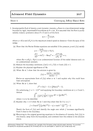 Fluid Dynamics Notes - Taught by Jen Eggers - Fluid Dynamics 4 J ...