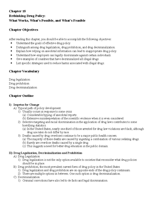 Chapter 3 Objectives Vocabulary Outline Key Points - Chapter 3 Drug ...