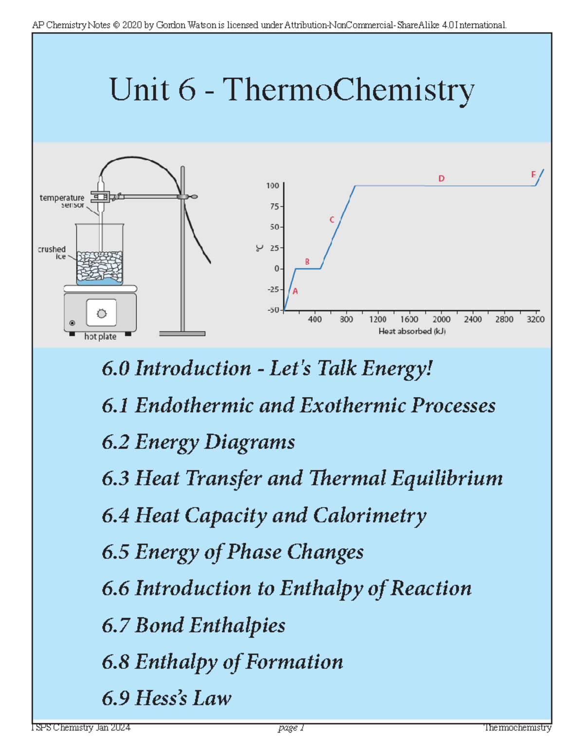 Unit 6 Student Notes With Questions - Unit 6 - ThermoChemistry 6 ...