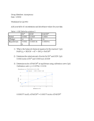 Lab 7 - Galvanic Cells - Lab Analysis - Lab 7: Galvanic Cells Introduction: In this lab we were ...