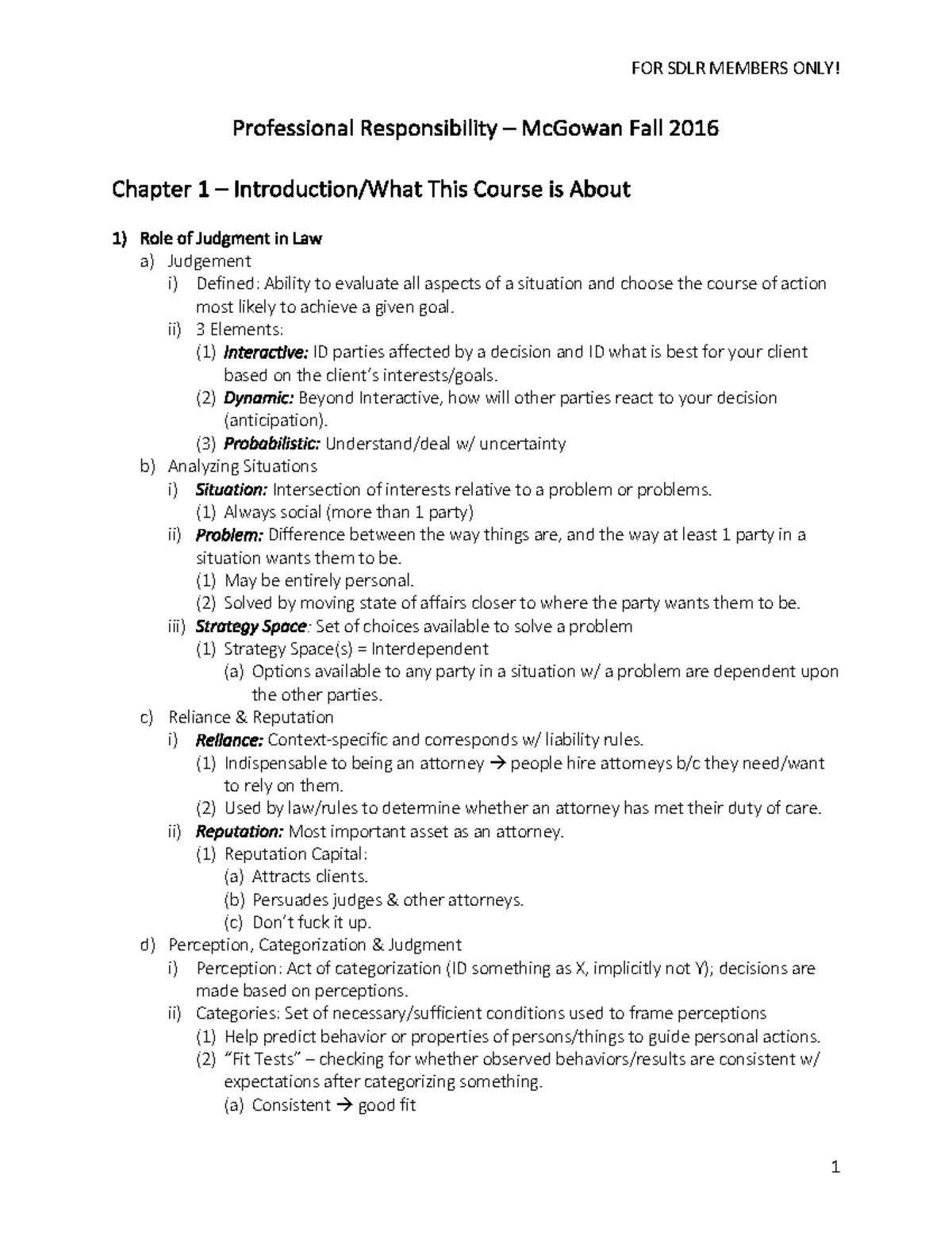 Updated PR Outline 2021 - Professional Responsibility – McGowan Fall ...