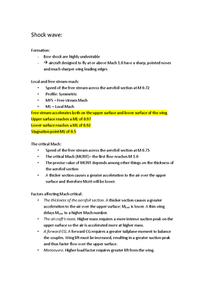 Stall warning - Notes for subject - Stall warning: Warning of a stall ...