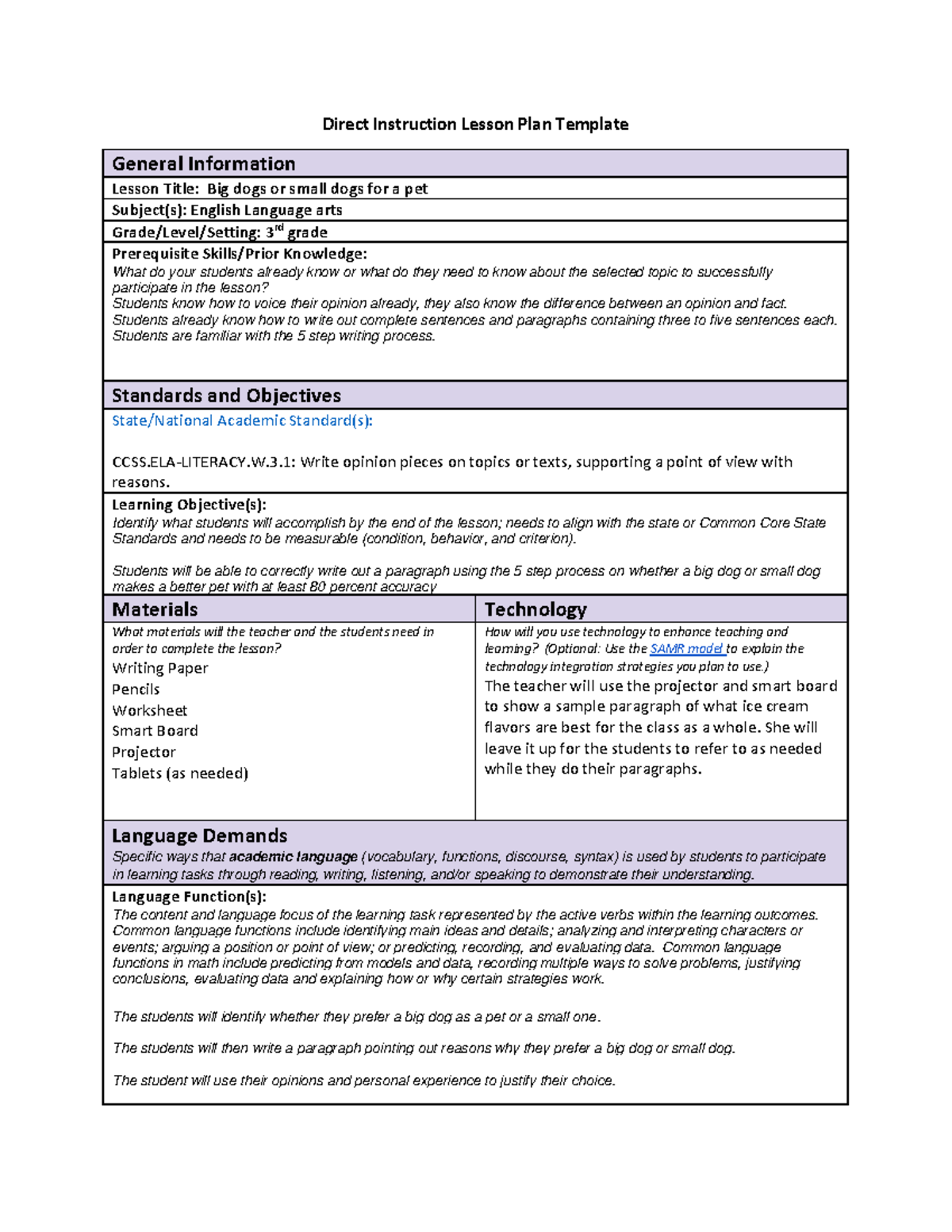 C365 lesson plan - Here you go, I hope this helps someone - Direct ...