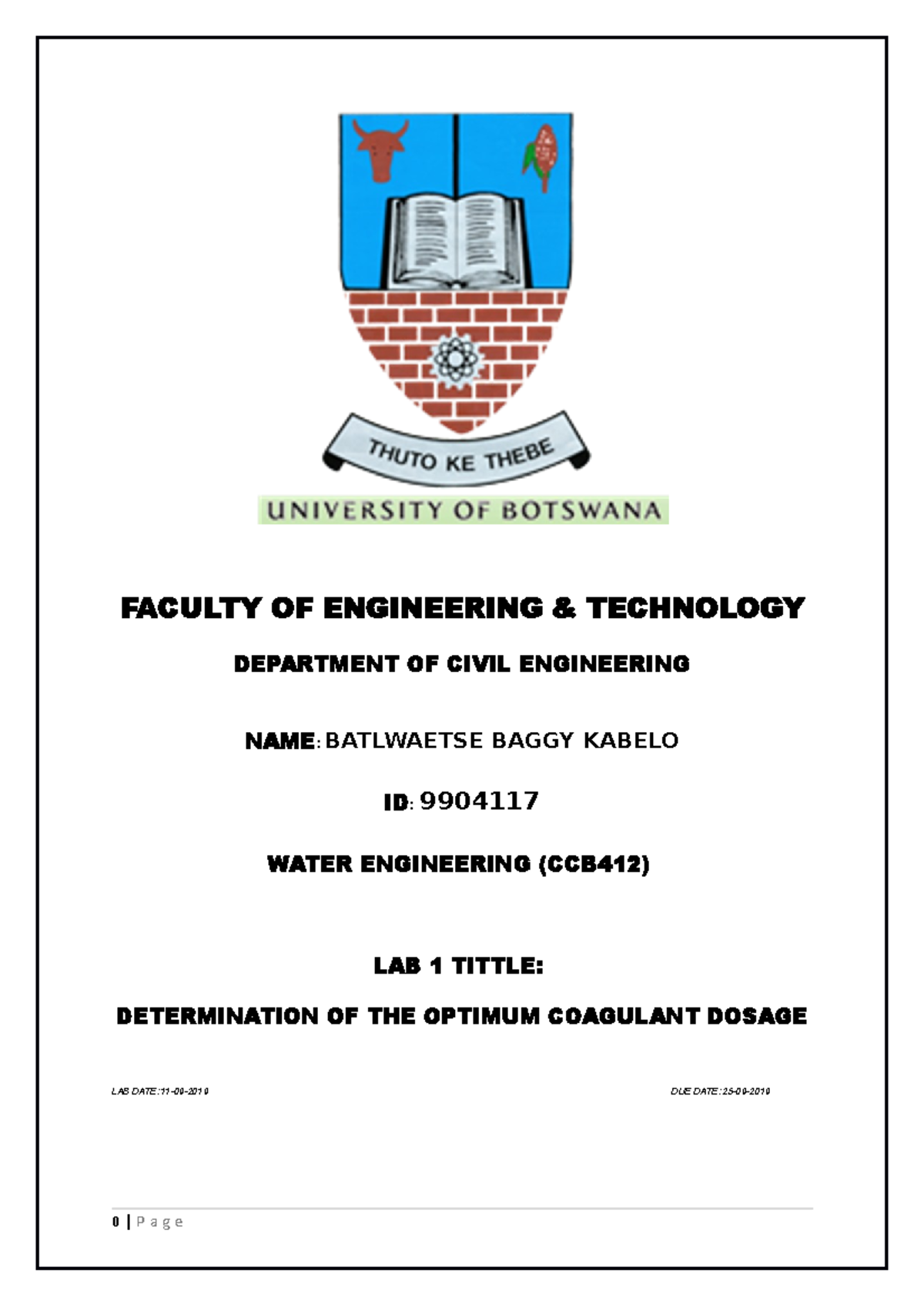 Baggy CCB412 LAB1 - LAB REPORT - FACULTY OF ENGINEERING & TECHNOLOGY ...