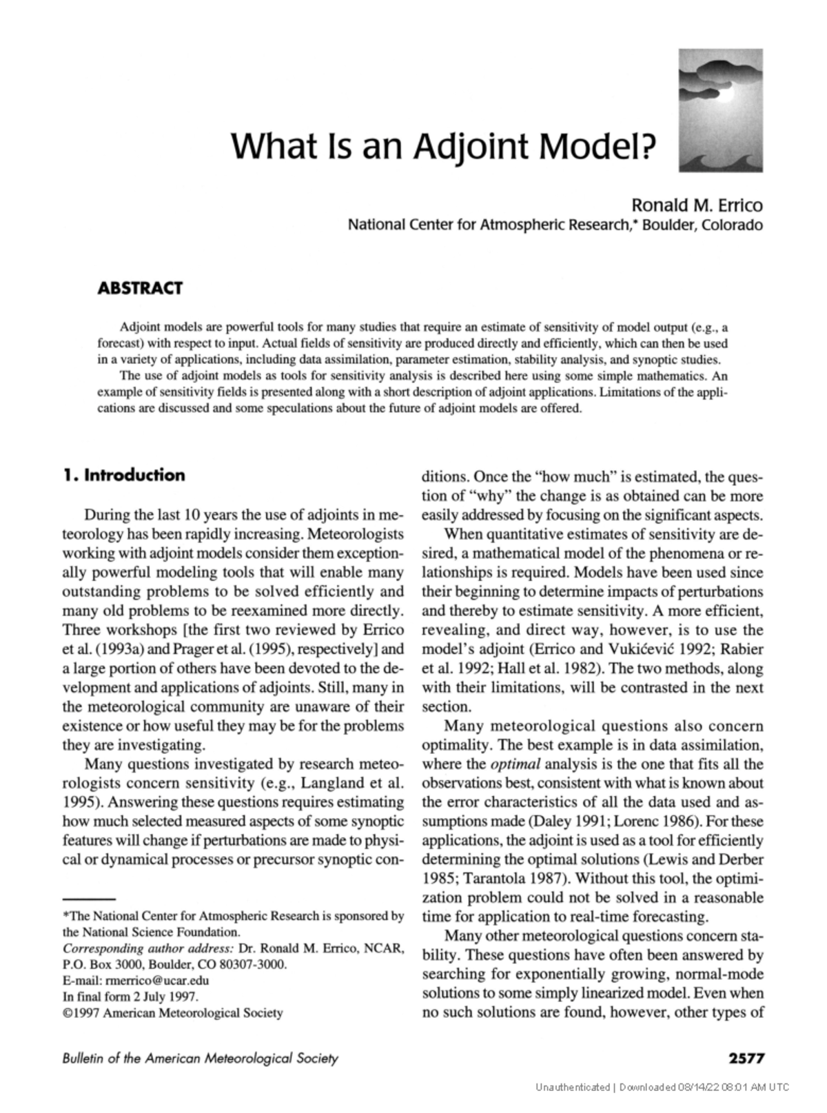 [152004 77 - Bulletin of the American Meteorological Society] What Is ...