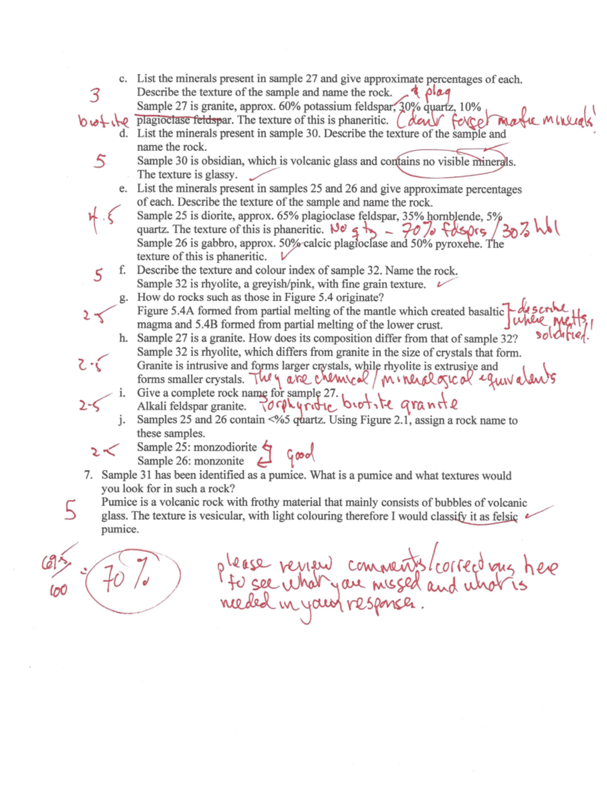 Lab 2 marked - Geol 200 - Studocu