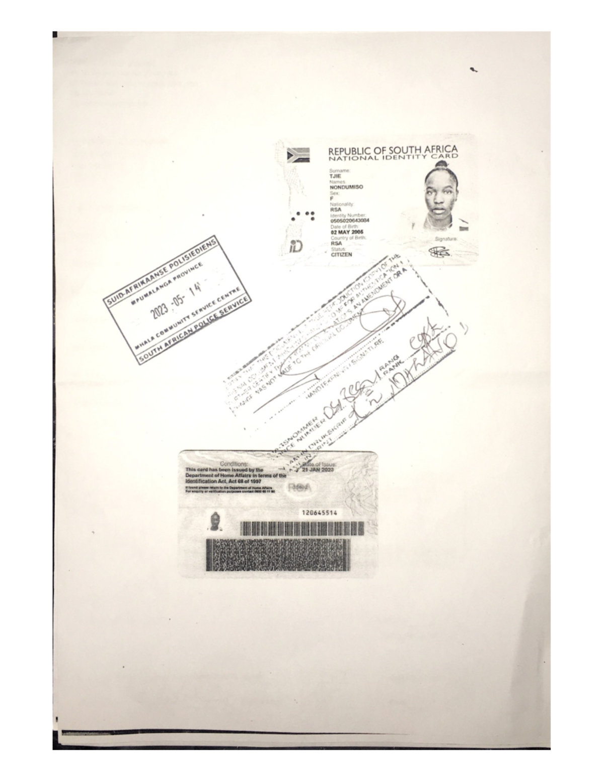 Tjie id - Preparing for final exam - REPUBLIC OF SOUTH AFRICA NATIONAL ...