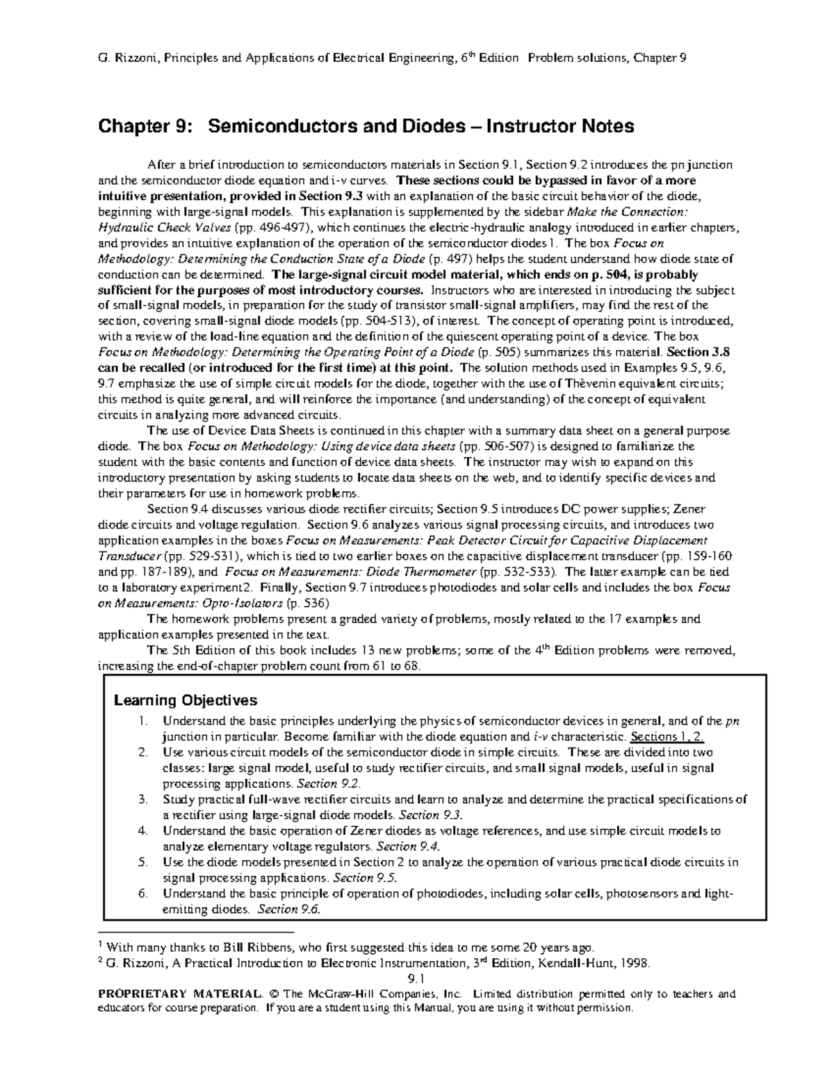 Rizzoni 6e SM CH09 - solution - 9. PROPRIETARY MATERIAL. © The McGraw-Hill Companies, Inc ...