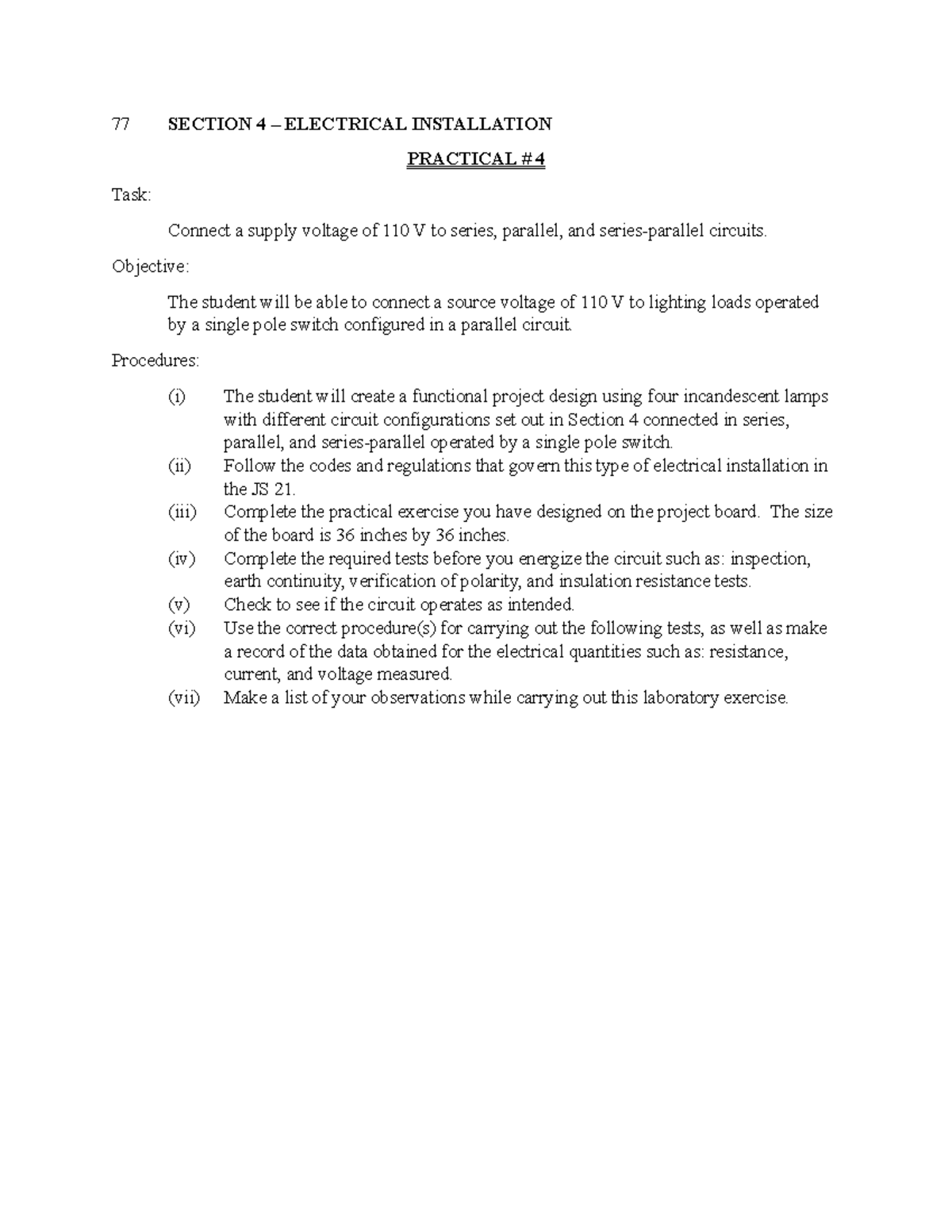 Section 4 - Electrical Installation (2022) - 77 SECTION 4 – ELECTRICAL ...