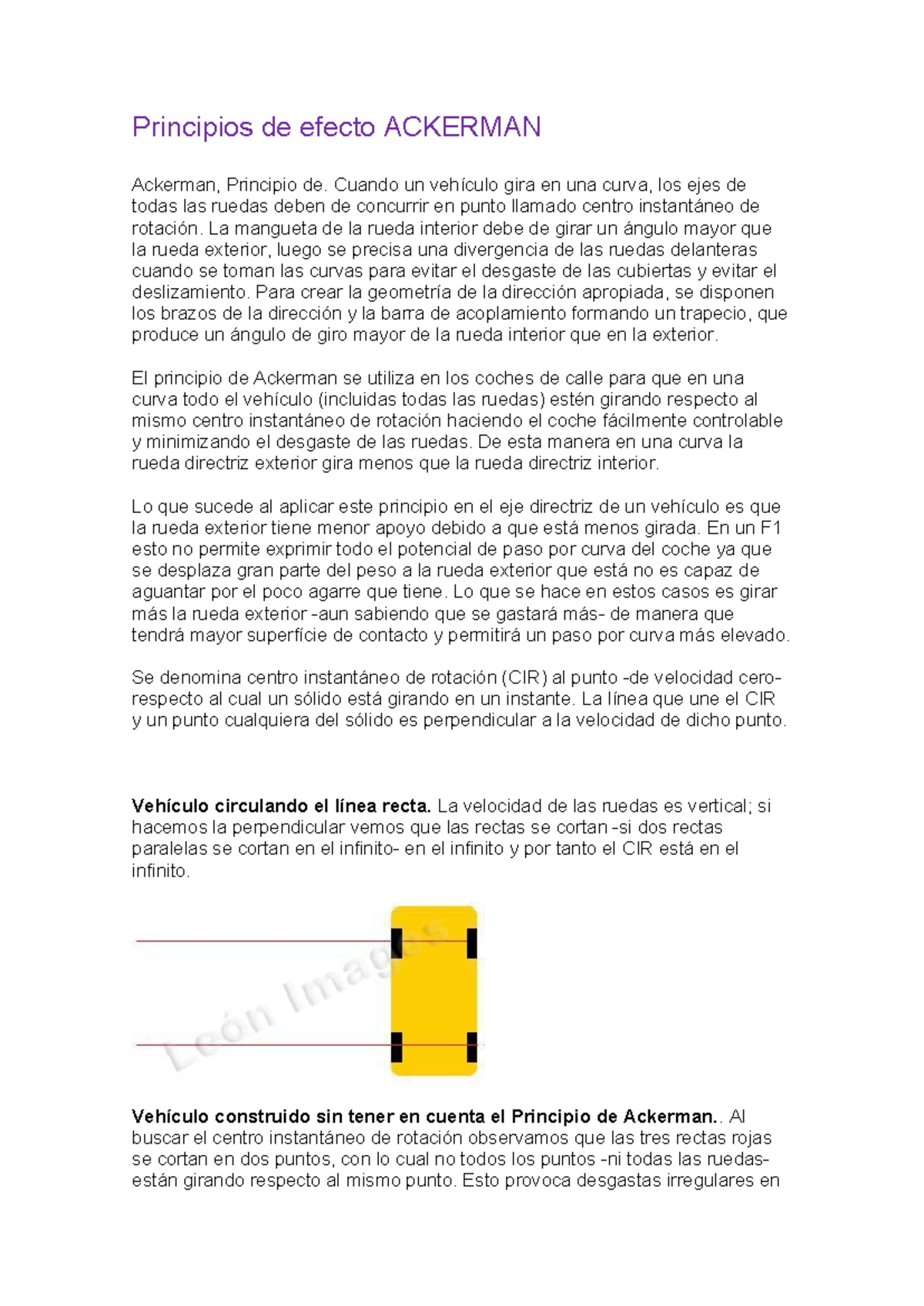 Principios de efecto Ackerman - Principios de efecto ACKERMAN Ackerman ...