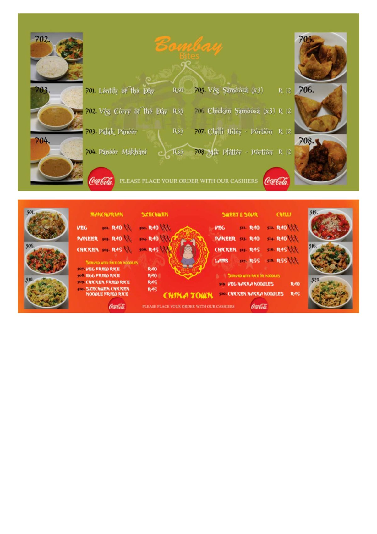 Eastern Food Bazaar Menu - 702. Bombay 705 Bites 703. 701. Lentits of ...