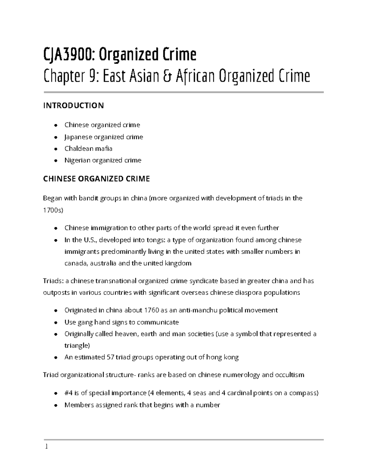 CJA3900 module 9 - powerpoint presentation/lecture notes for professor ...
