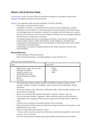 Classics Week 7 & 8 lecture Notes - Week 7: Roman Studies Early Italy ...