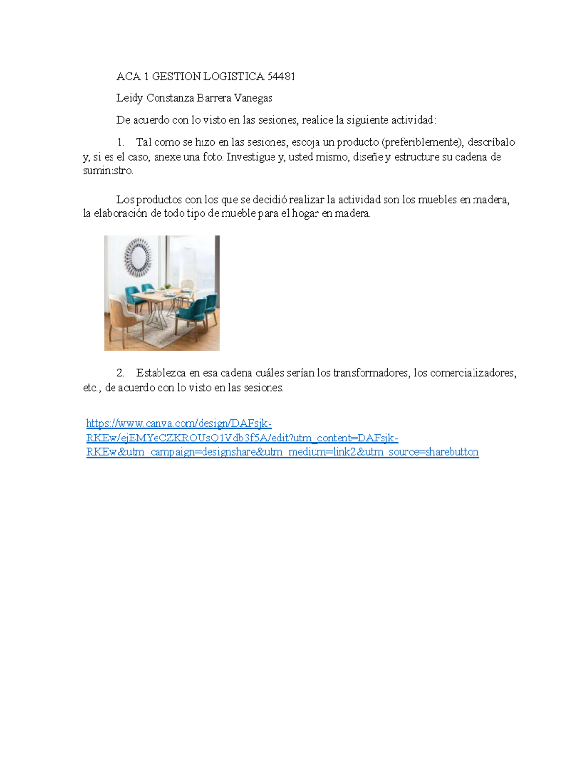 ACA 1 - Normas de la rama ejecutiva - ACA 1 GESTION LOGISTICA 54481 ...