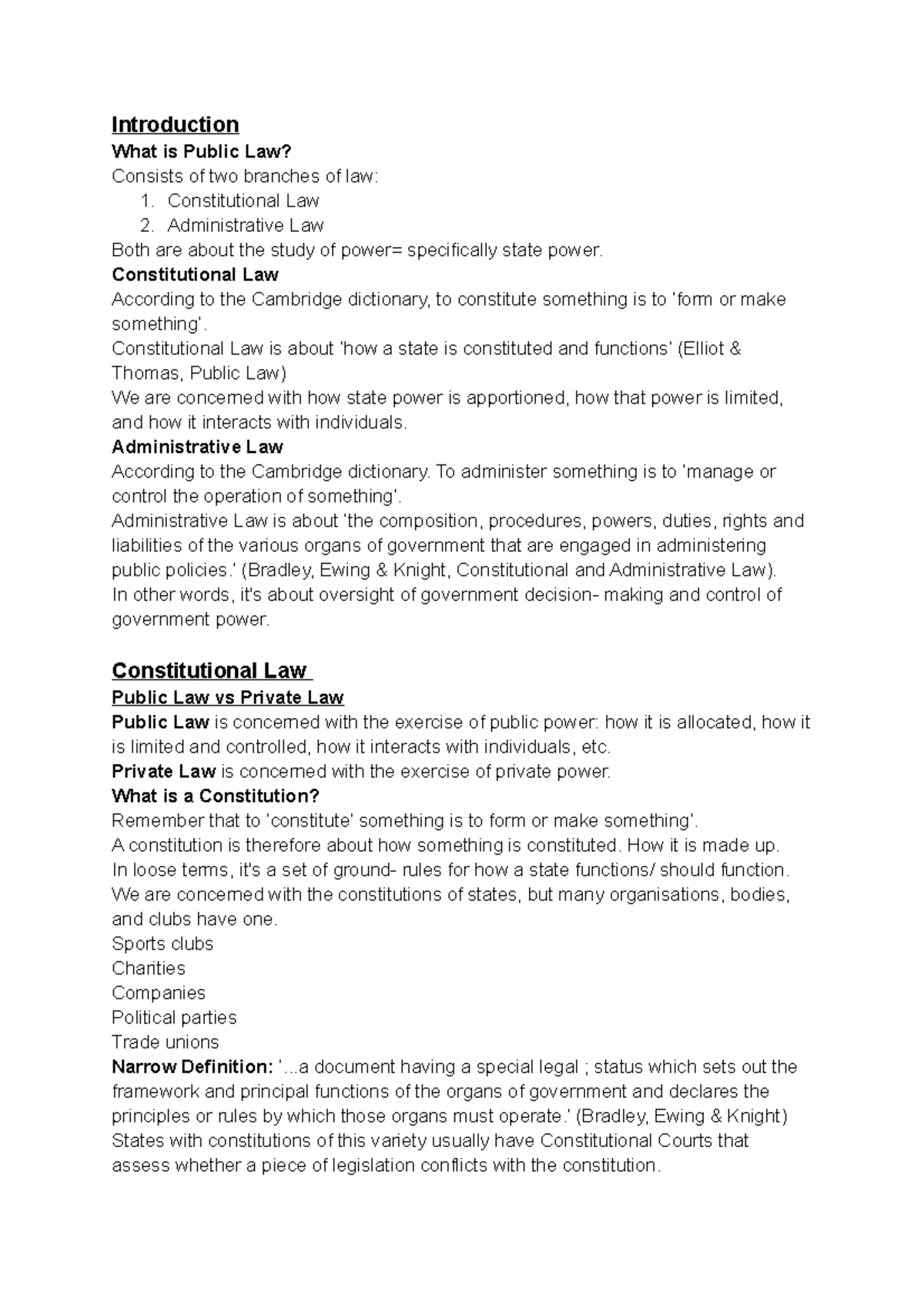 Public Law Introduction What Is Public Law Consists Of Two Branches