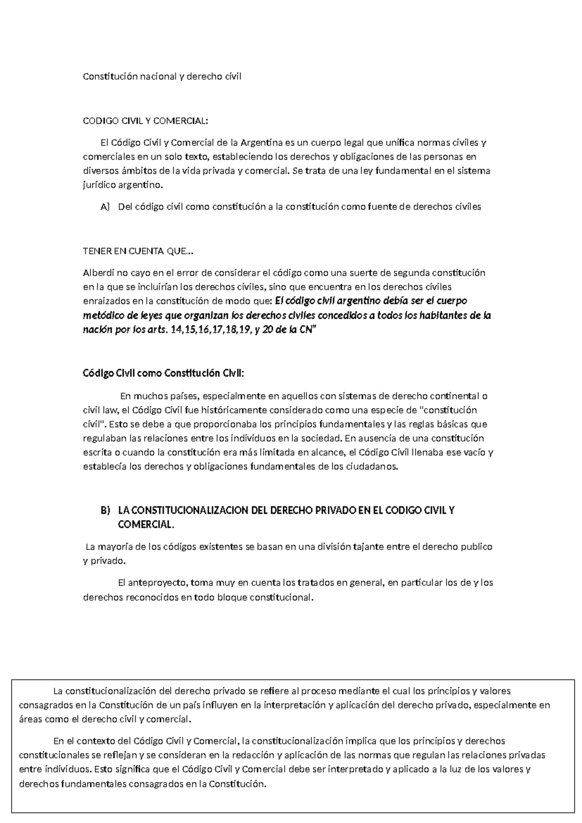Constitución nacional y derecho civil - Constitución nacional y derecho ...