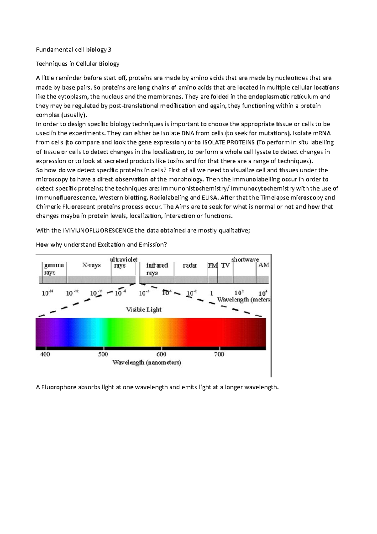Fundamental cell biology 3 - Dr Hunter - Fundamental cell biology 3 ...