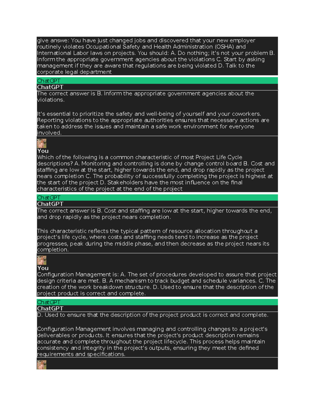 QUIZ PM - quiz - give answe: You have just changed jobs and discovered ...